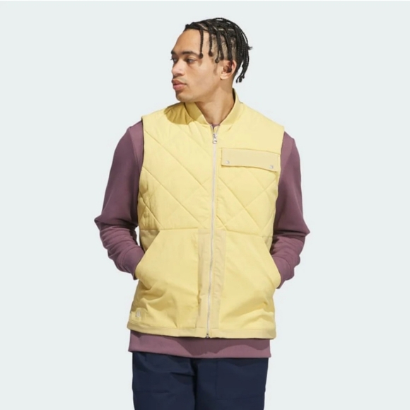 adidas | Jackets & Coats | New Adidas Goto Quilted Dwr Vest Golf Jacket ...